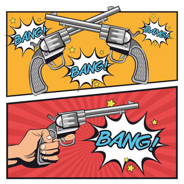 Cartoon Gun Bang