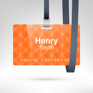 Conference Badge Template Images – Browse 33,371 Stock Photos, Vectors ...