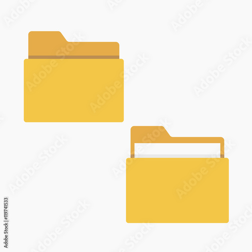 "Open and close folder with documents" Stock image and royalty-free ...