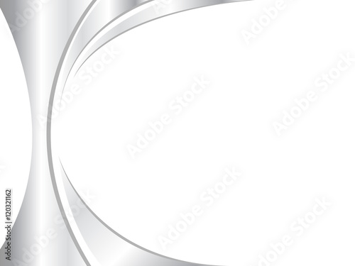 Abstract Silver Curve