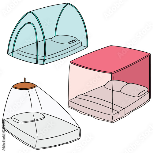 "vector set of mosquito net" fichier vectoriel libre de droits sur la ...
