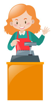 Shopkeeper Working On Calculator Images – Browse 125 Stock Photos ...