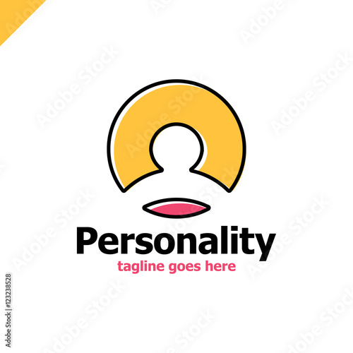 "Social Personality Network logo template. Man Accaunt Corporate ...