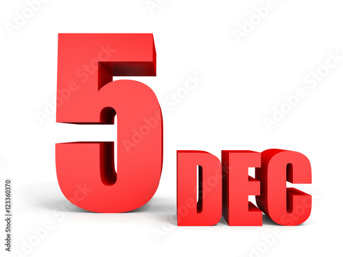 "December 5. Text on white background." Stock photo and royalty-free ...