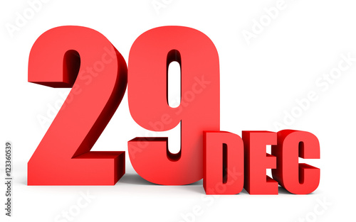 "December 29. Text on white background." Stock photo and royalty-free ...