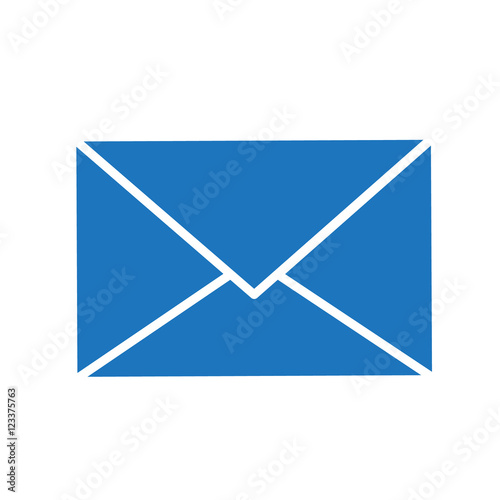"envelope blue icon vector illustration" Stock image and royalty-free ...