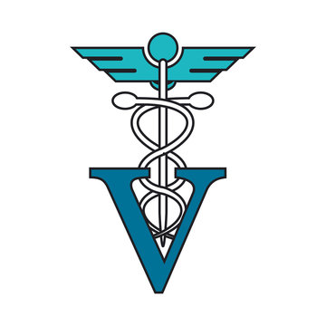 Veterinary Caduceus Graphic
