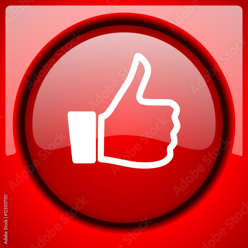 "like red icon plastic glossy button" Stock photo and royalty-free ...