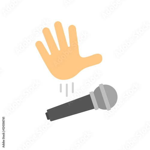 "Mic drop illustration" Stock image and royalty-free vector files on ...