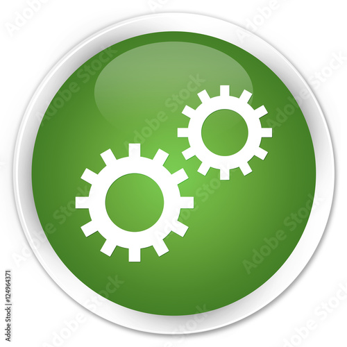 "Process icon soft green glossy round button" Imagens e fotos de stock ...