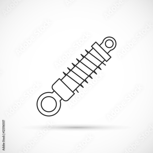 "Shock absorber outline icon" Stock image and royalty-free vector files ...