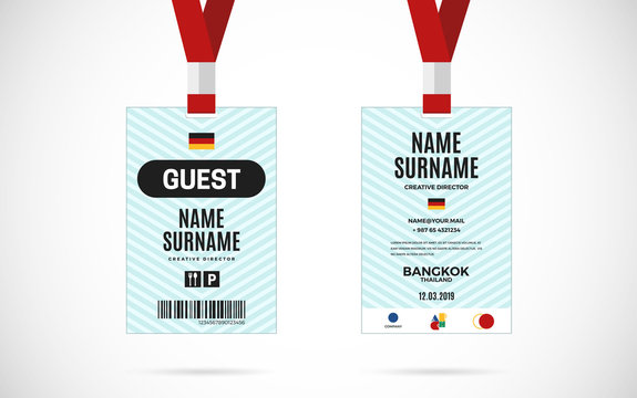 Conference Badge Template Images – Browse 37,532 Stock Photos, Vectors ...