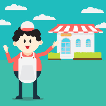 Imágenes de Shopkeeper Cartoon: descubre bancos de fotos, ilustraciones ...