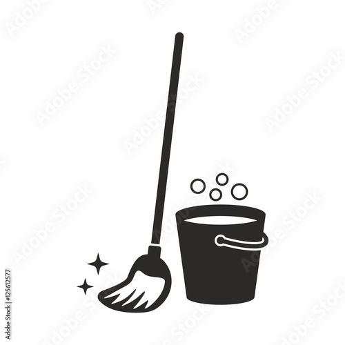 "Cleaning, mop icon" Stockfotos und lizenzfreie Vektoren auf Fotolia ...