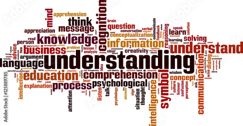 "Understanding word cloud concept. Vector illustration" Stock image and ...