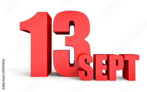 "September 13. Text on white background." Stock photo and royalty-free ...