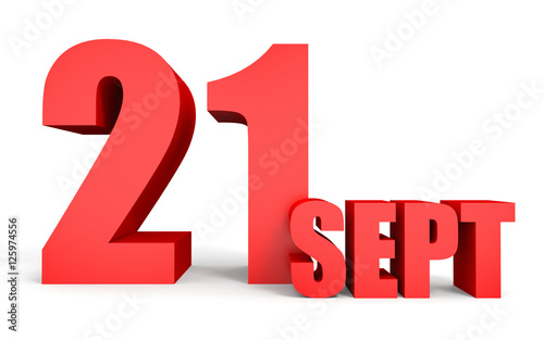"September 21. Text on white background." Stock photo and royalty-free ...