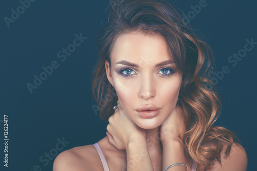 "portrait of beautiful delicate woman" Stock photo and royalty-free ...