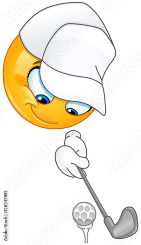 "Golf emoticon" fichier vectoriel libre de droits sur la banque d ...