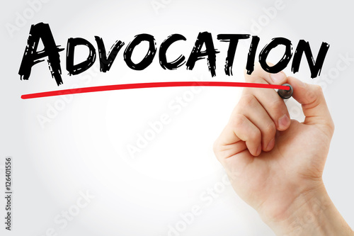 "Hand writing Advocation with marker, concept background" Stock photo ...