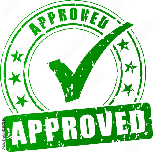"approved green stamp" Stock image and royalty-free vector files on ...