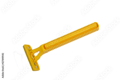 "Yellow Shaving razor isolated" Stock photo and royalty-free images on ...