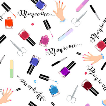 Manicure Hand Clipart Border