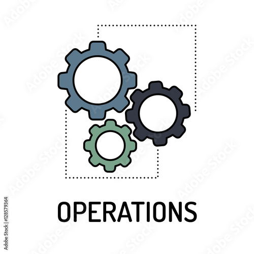 "OPERATIONS Line icon" Stock image and royalty-free vector files on ...