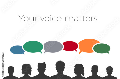 "your voice matters - banner" Stock image and royalty-free vector files ...