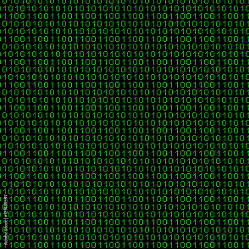 "Binary computer code. Vector seamless pattern. Digital background ...