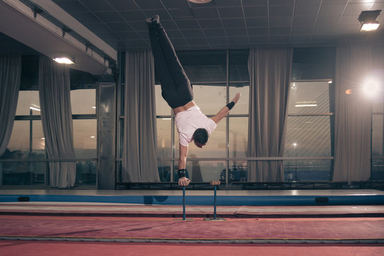 One Handed Cartwheel Gymnastics
