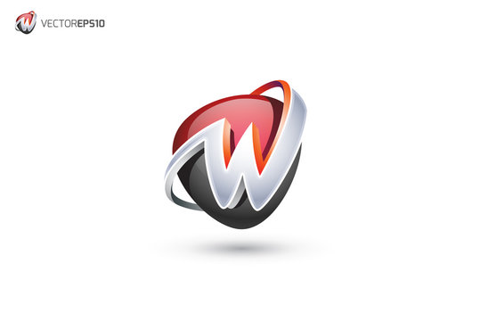 W Logo 3d