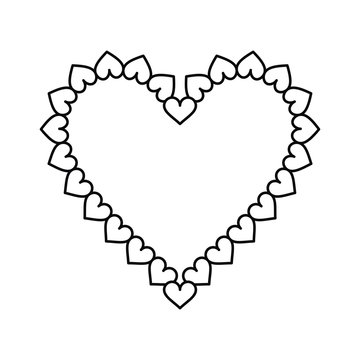Valentine Heart Outline