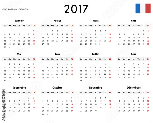 "French simple calendar" Stock image and royalty-free vector files on ...