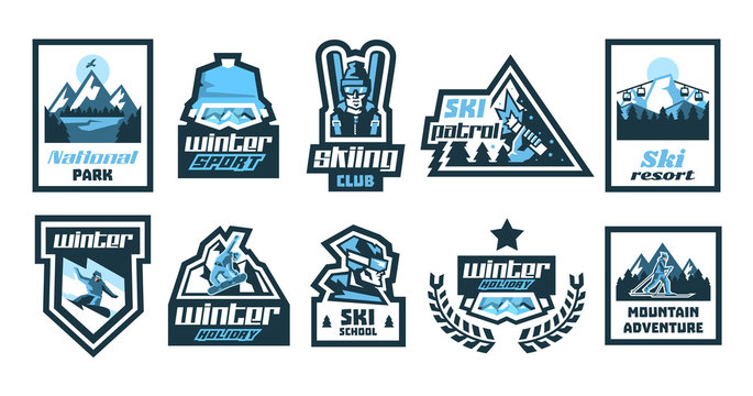 Ski And Snowboard Club Logo Images – Browse 961 Stock Photos, Vectors ...
