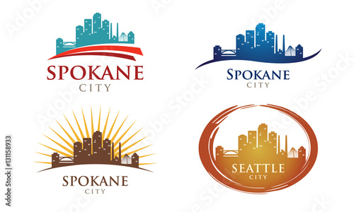 Spokane Shadow Logo Premium Vector | Shadows Esport Mascot Logo Design