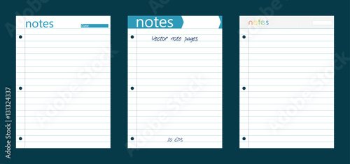 "vector note page" Stock image and royalty-free vector files on Fotolia ...