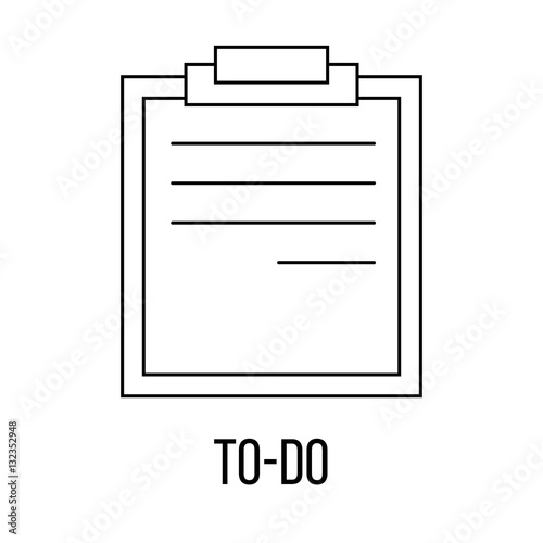 "To Do icon or logo line art style" Stockfotos und lizenzfreie Vektoren ...