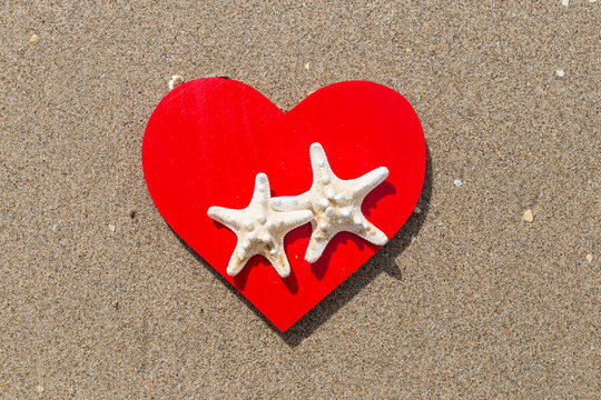 Starfishes Clipart Heart