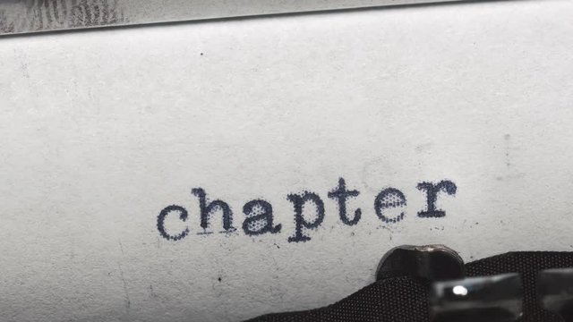 Chapter 1 Typewriter