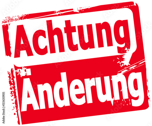 "Achtung Änderung" Stock image and royalty-free vector files on Fotolia ...