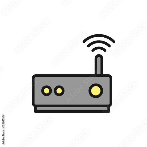 "Modem Icon Illustration Isolated Vector Sign Symbol" Stock image and ...