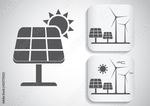 Windmill Solar Panel Symbol