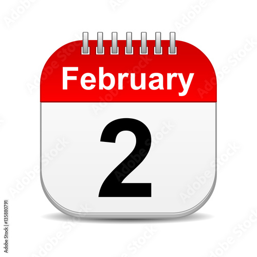 "February 2 on calendar icon" Stock photo and royalty-free images on ...