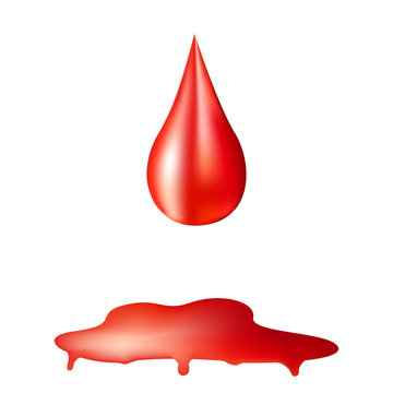 Blood Drops Falling Clipart