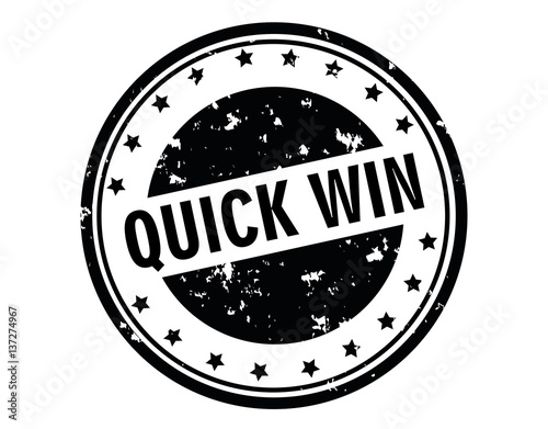 "Quick win stamp sign seal logo" Stock image and royalty-free vector ...
