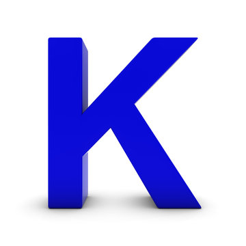 Blue Letter K Logo