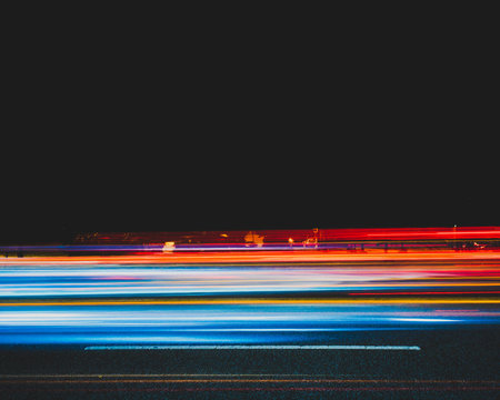 Car Light Streak Texture Flat