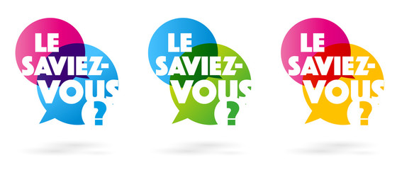 Photos, illustrations et vidéos de "le saviez-vous"