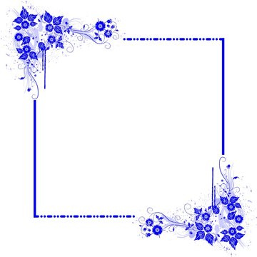 Royal Blue Page Borders